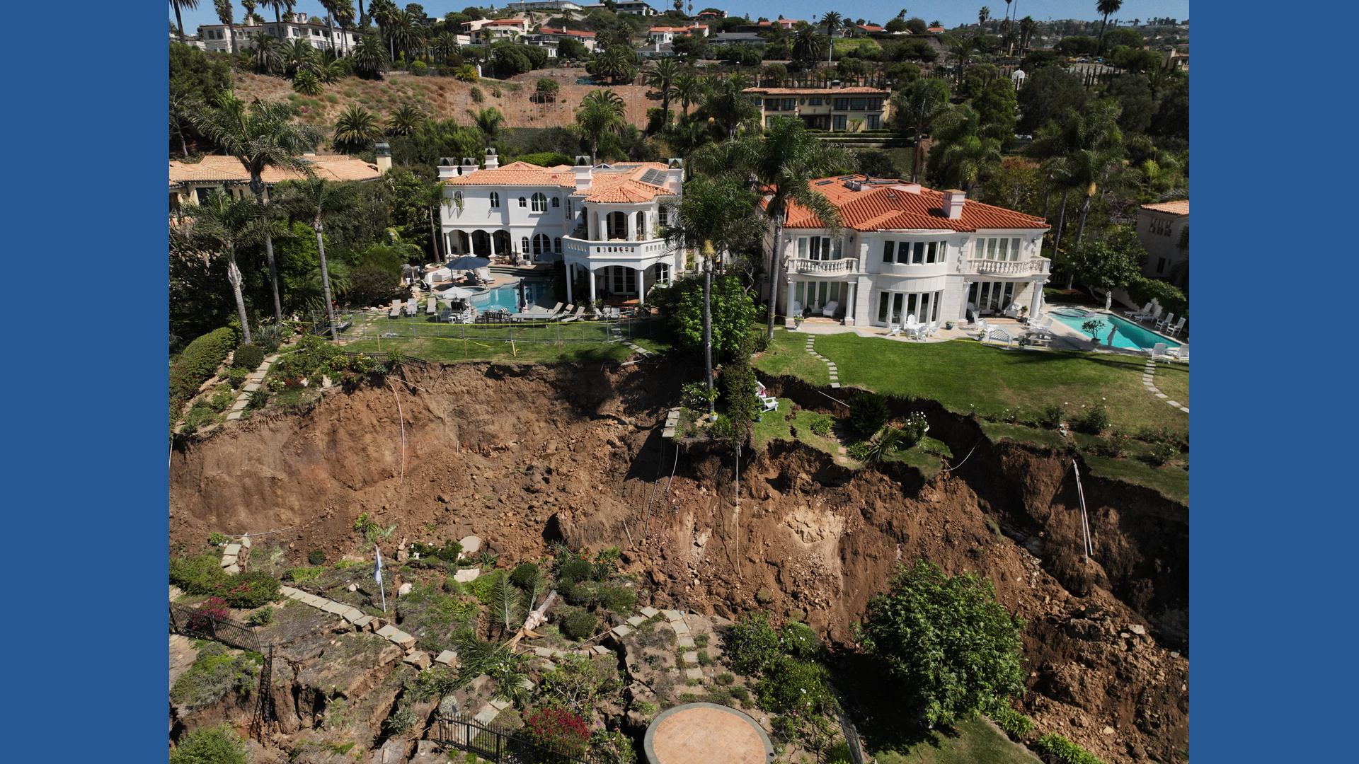 Hundreds of feet of coastal bluff in California fell toward the ocean ...