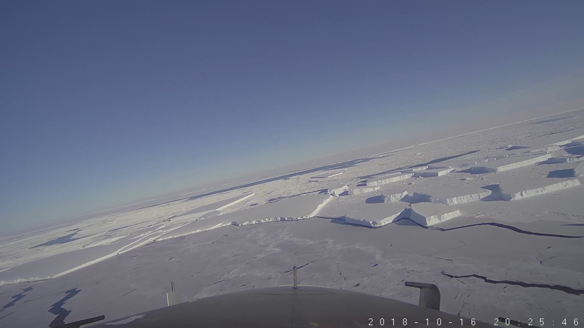 RAW: NASA mission spots iceberg that looks like perfect rectangle ...