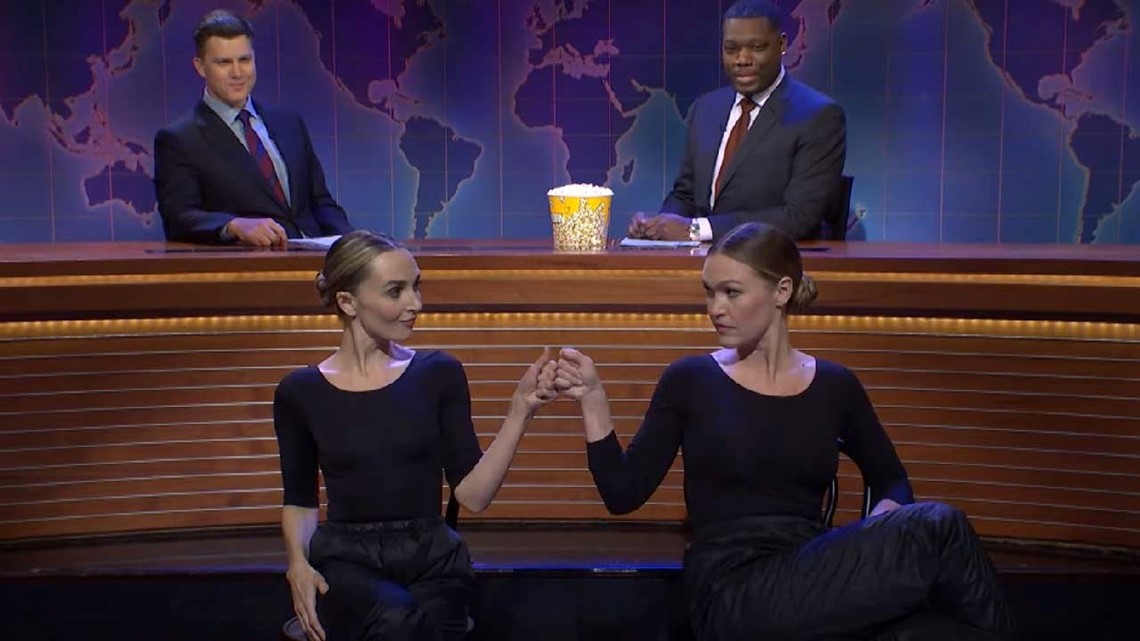 Julia Stiles Performs 'Save the Last Dance' Routine With Chloe Fineman ...