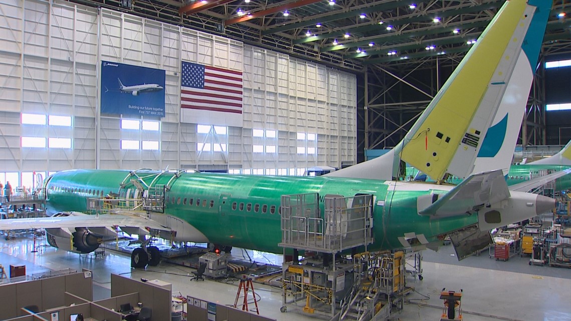 First look at 737 MAX 9 built in Renton | wgrz.com