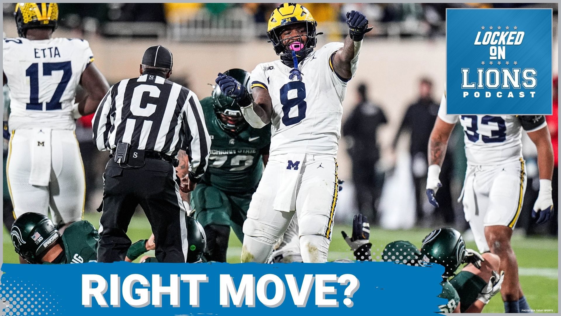 LIONS GAMBLE: Detroit’s BET on Derrick Moore Over Zion Young IGNITES ...