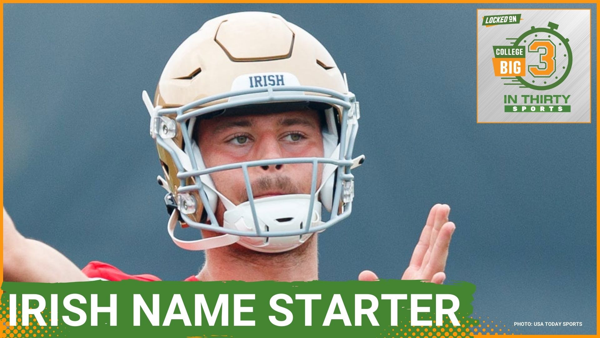 Notre Dame Names C.J. Carr STARTING QB | The Big 3 in 30 College | wgrz.com