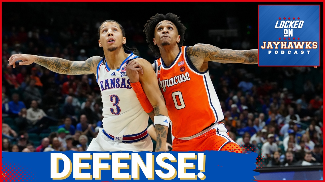 LOCK DOWN: Kansas Jayhawks Defense CLAMPS Syracuse, Flory Bidunga and ...