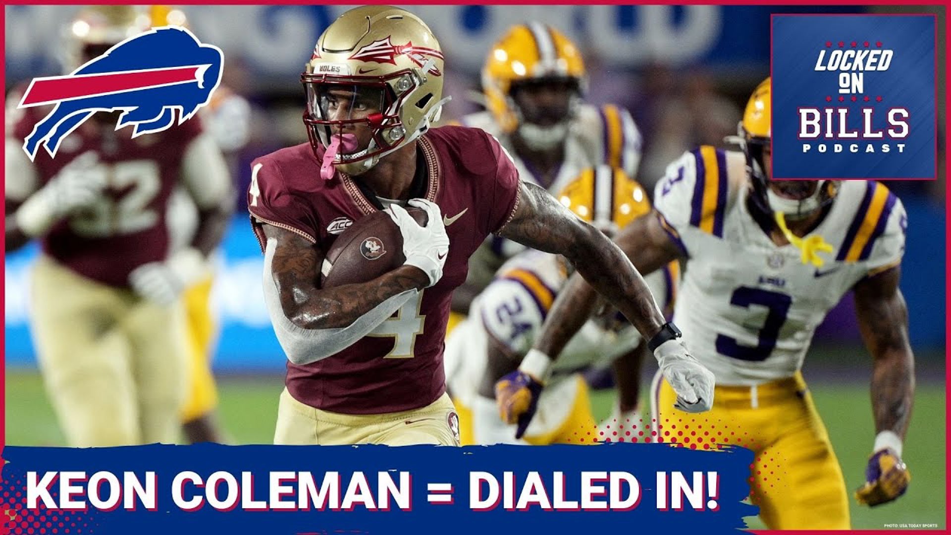 Keon Coleman dials in at Buffalo Bills rookie camp, offensive trends ...