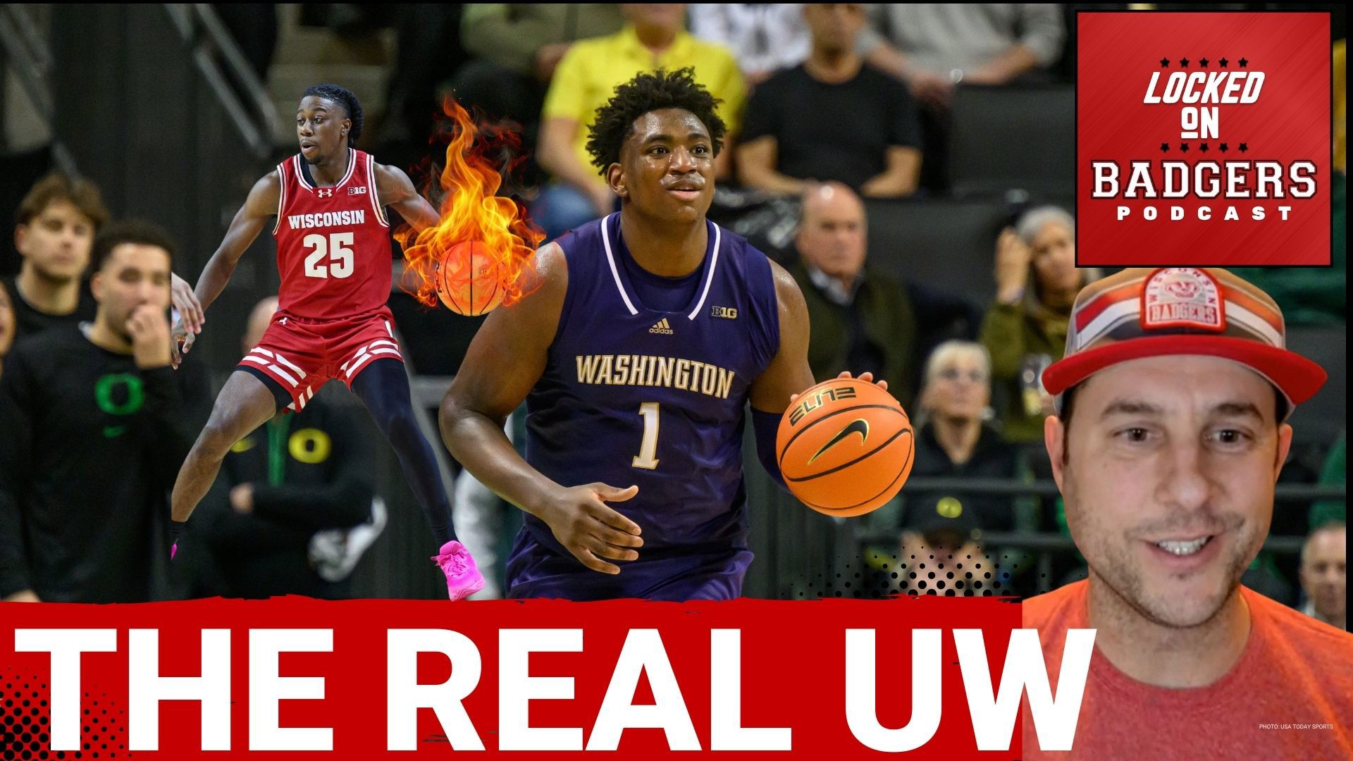 Wisconsin Badgers and Washington Huskies basketball reaction show! Big game from John Blackwell ...