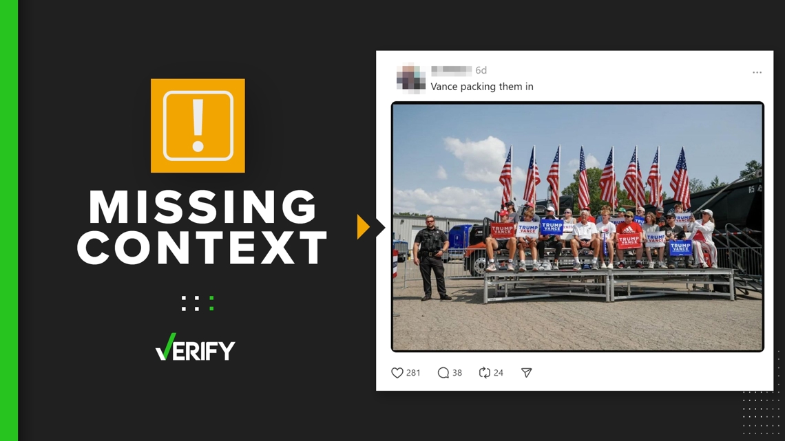 Fact-checking claim about JD Vance crowd size in Michigan | wgrz.com