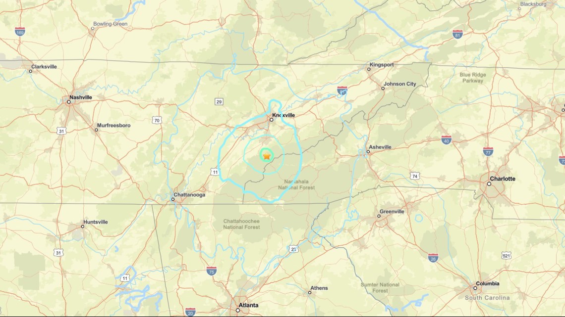 4.1 magnitude earthquake hits Knoxville | wgrz.com