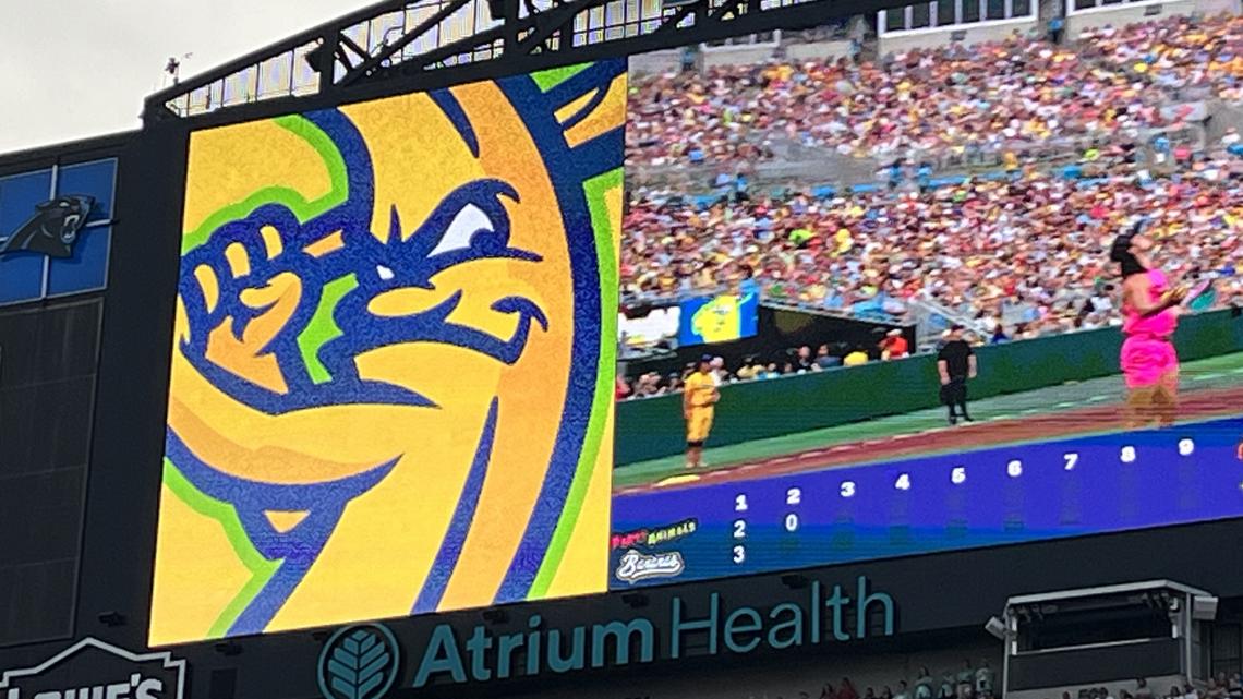 Savannah Bananas thrill sold-out Bank of America Stadium | wgrz.com