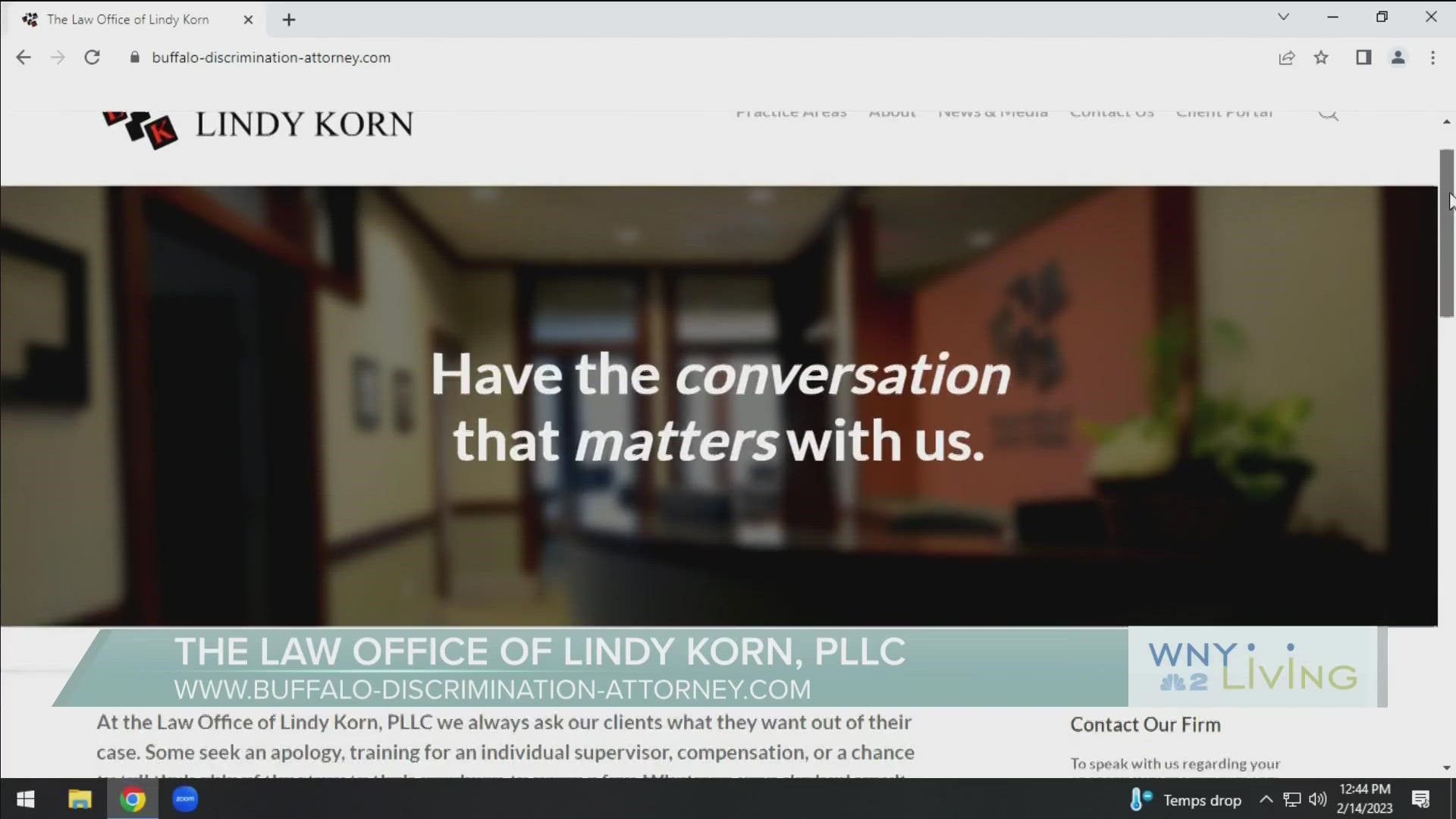 February 18 - Law Office of Lindy Korn | wgrz.com