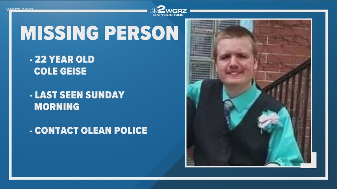Search for missing Olean man Cole Geise continues | wgrz.com