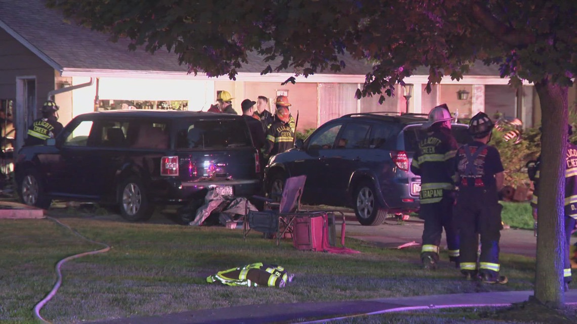 Multiple crews tackle fire in Amherst Monday night | wgrz.com