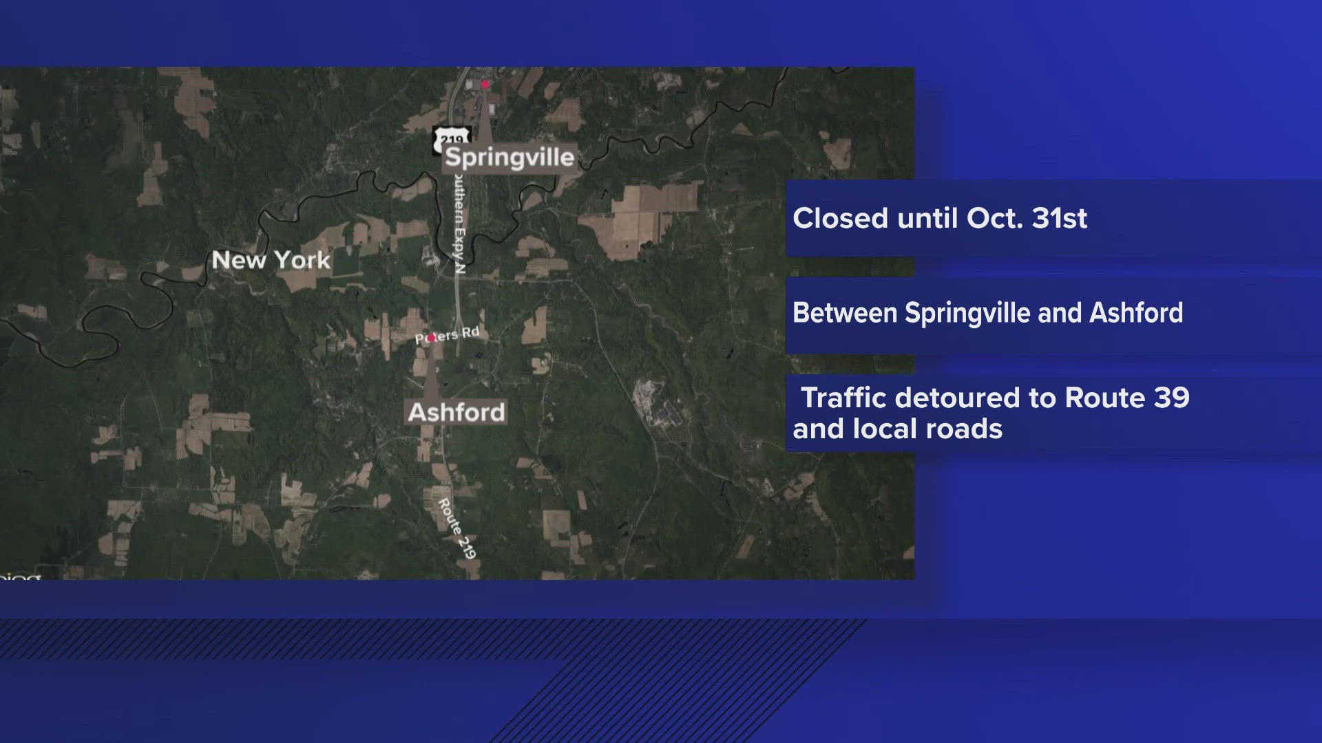 State Route 219 southbound lane closure in Orchard Park | wgrz.com
