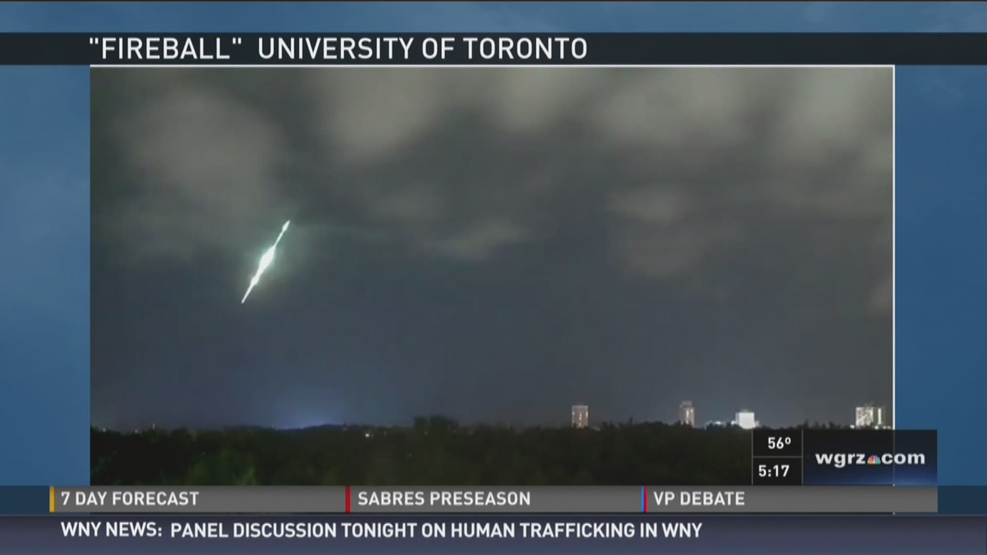 Fireball lights up night sky | wgrz.com
