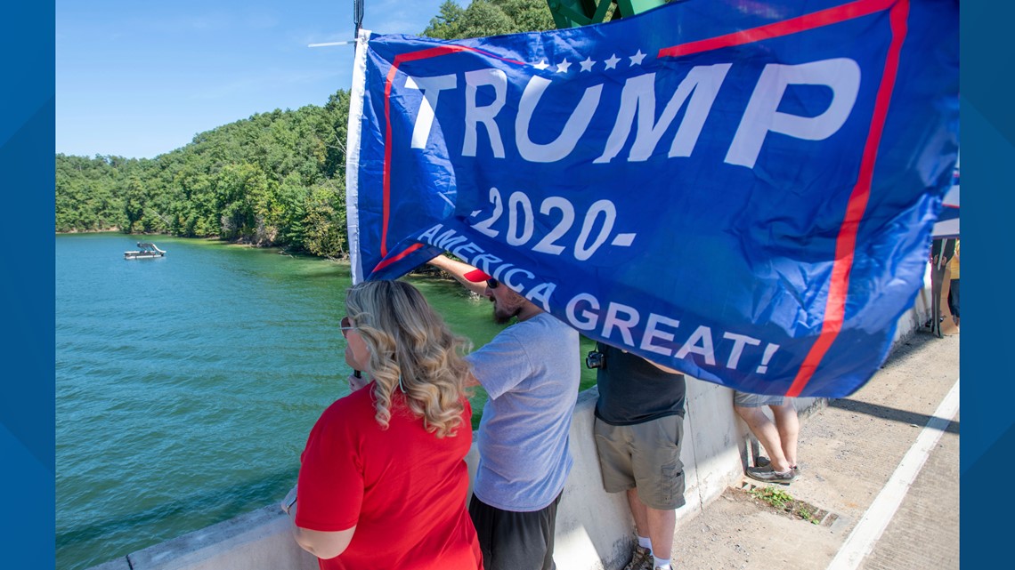 Boaters and bikers show support in Trump parade | wgrz.com