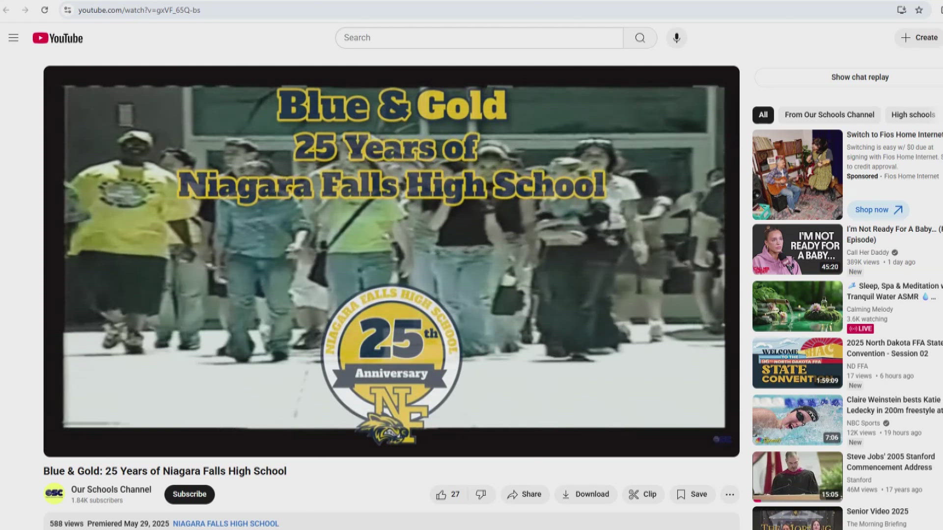 Niagara Falls students create 25-year school documentary | wgrz.com