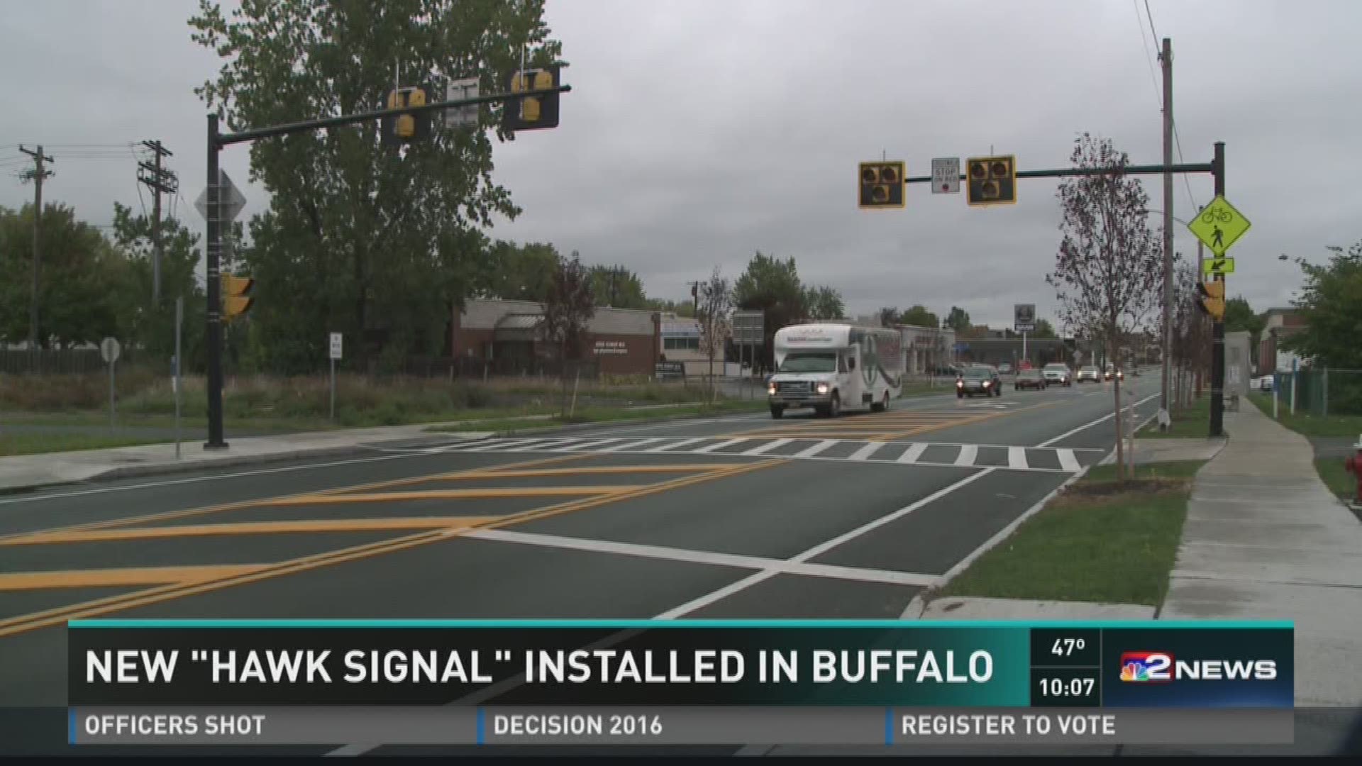 New "HAWK" traffic signal installed in Buffalo | wgrz.com