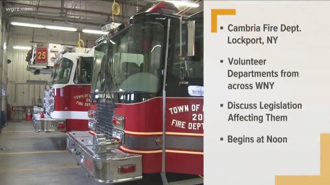 Volunteer firefighters meet in Lockport to discuss legislation | wgrz.com