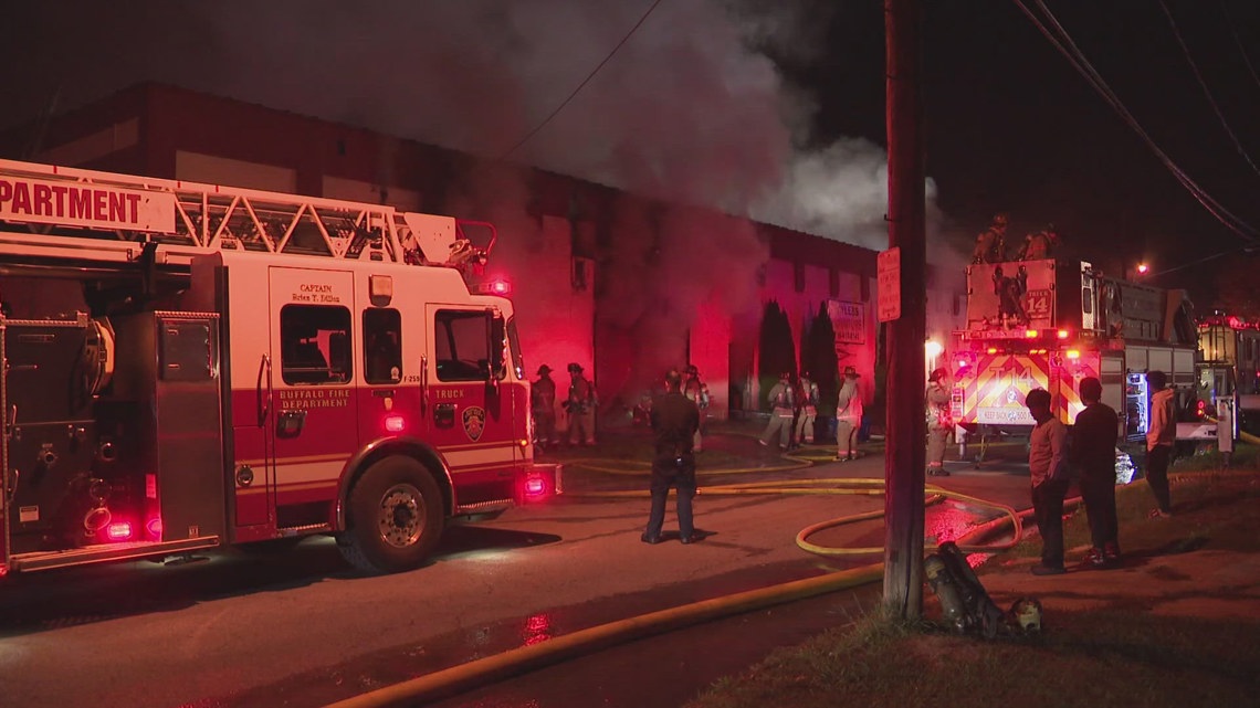 Buffalo firefighters respond to fire on Genesee Street | wgrz.com