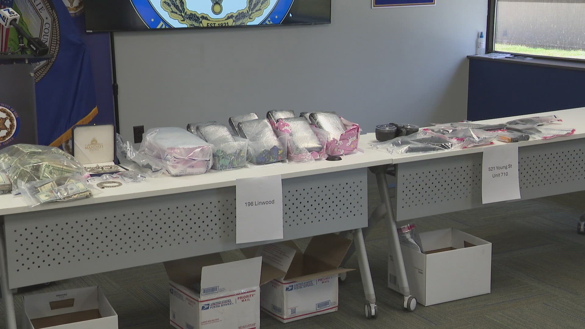 Erie County announces drug bust of several kilograms of illegal drugs | wgrz.com