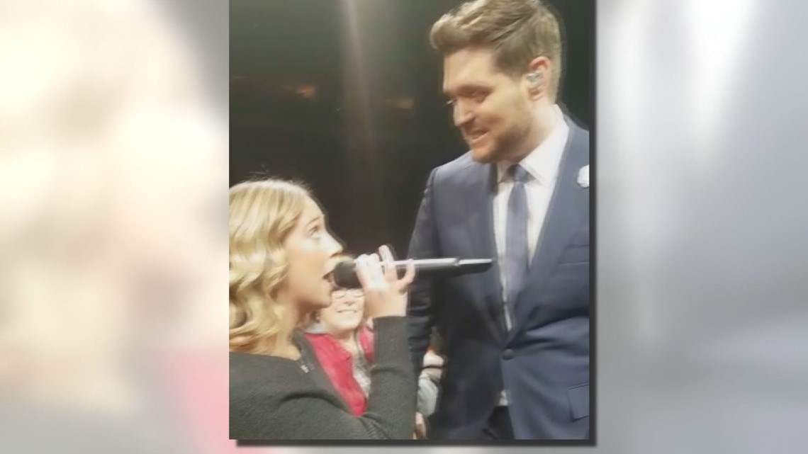 Local singer shines at Michael Buble concert | wgrz.com