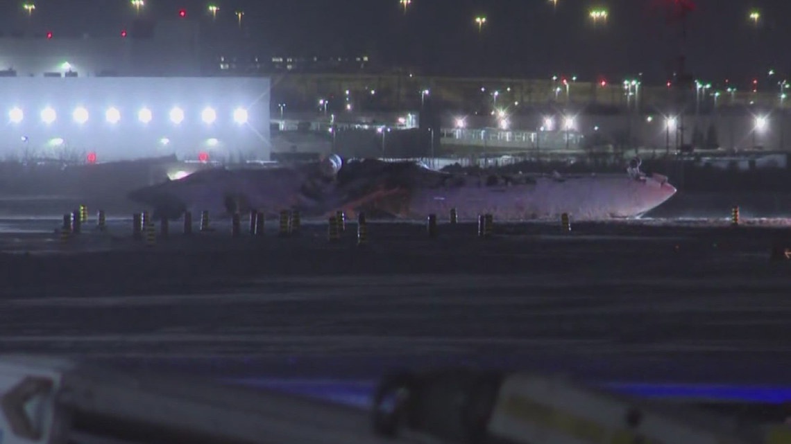 Investigation underway into what caused a Delta Airlines jet to crash ...