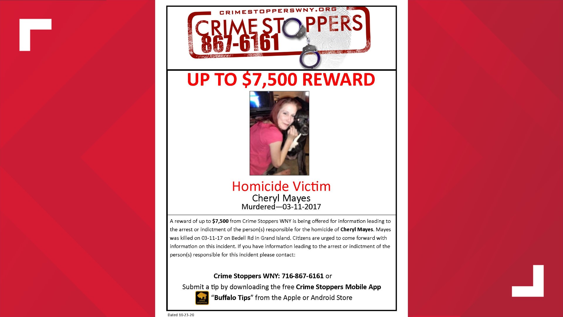 Reward offered in cold case homicide from 2017 | wgrz.com