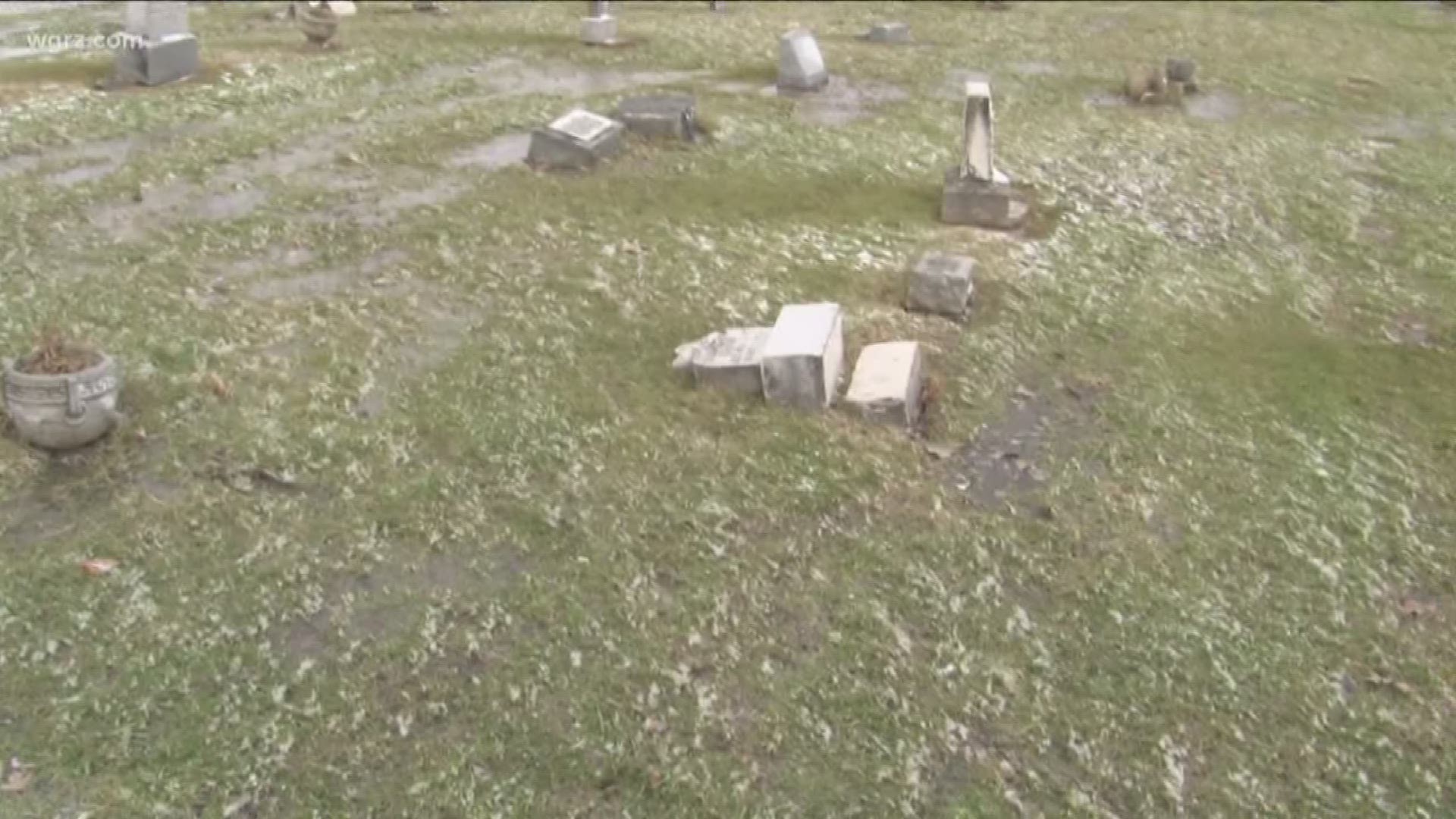 Damaged headstones draw concerns at Cheektowaga Catholic cemetery ...