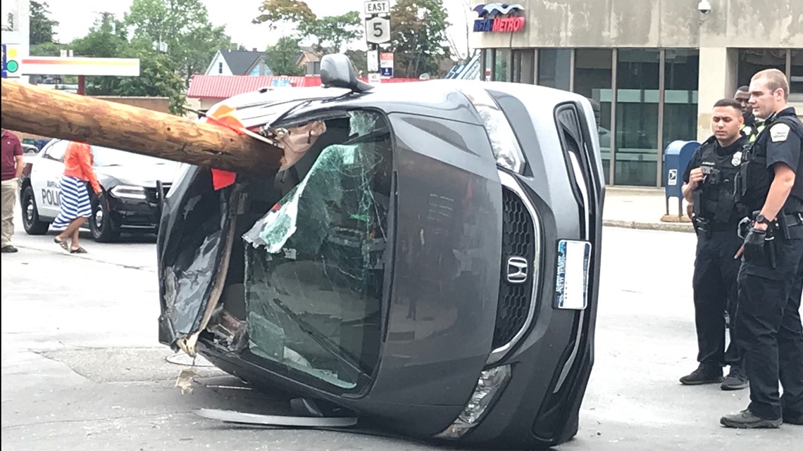 Police: Driver runs into utility pole | wgrz.com