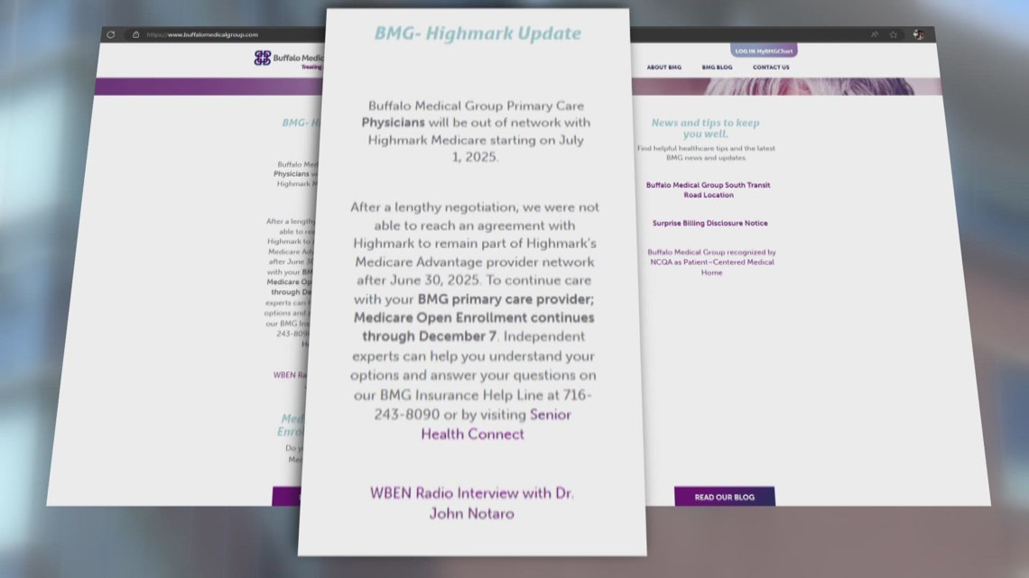 Buffalo Medical Group no longer in-network with Highmark Medicare ...