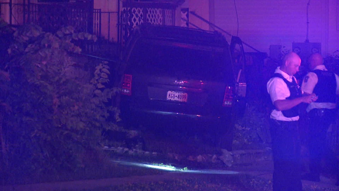 Car crashes into Buffalo home after driver was shot behind the wheel ...
