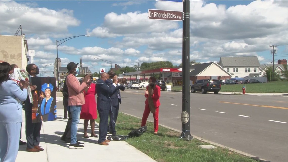 Street sign, mural dedication held in honor of Rhonda Ricks | wgrz.com