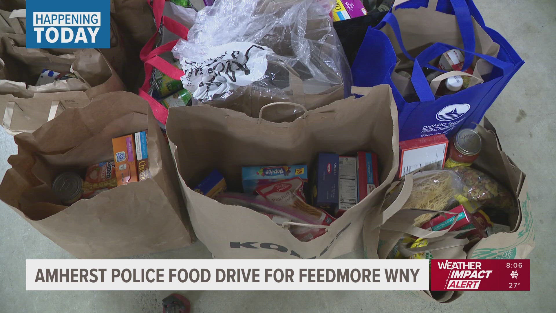 Amherst Police food drive for FeedMore WNY | wgrz.com