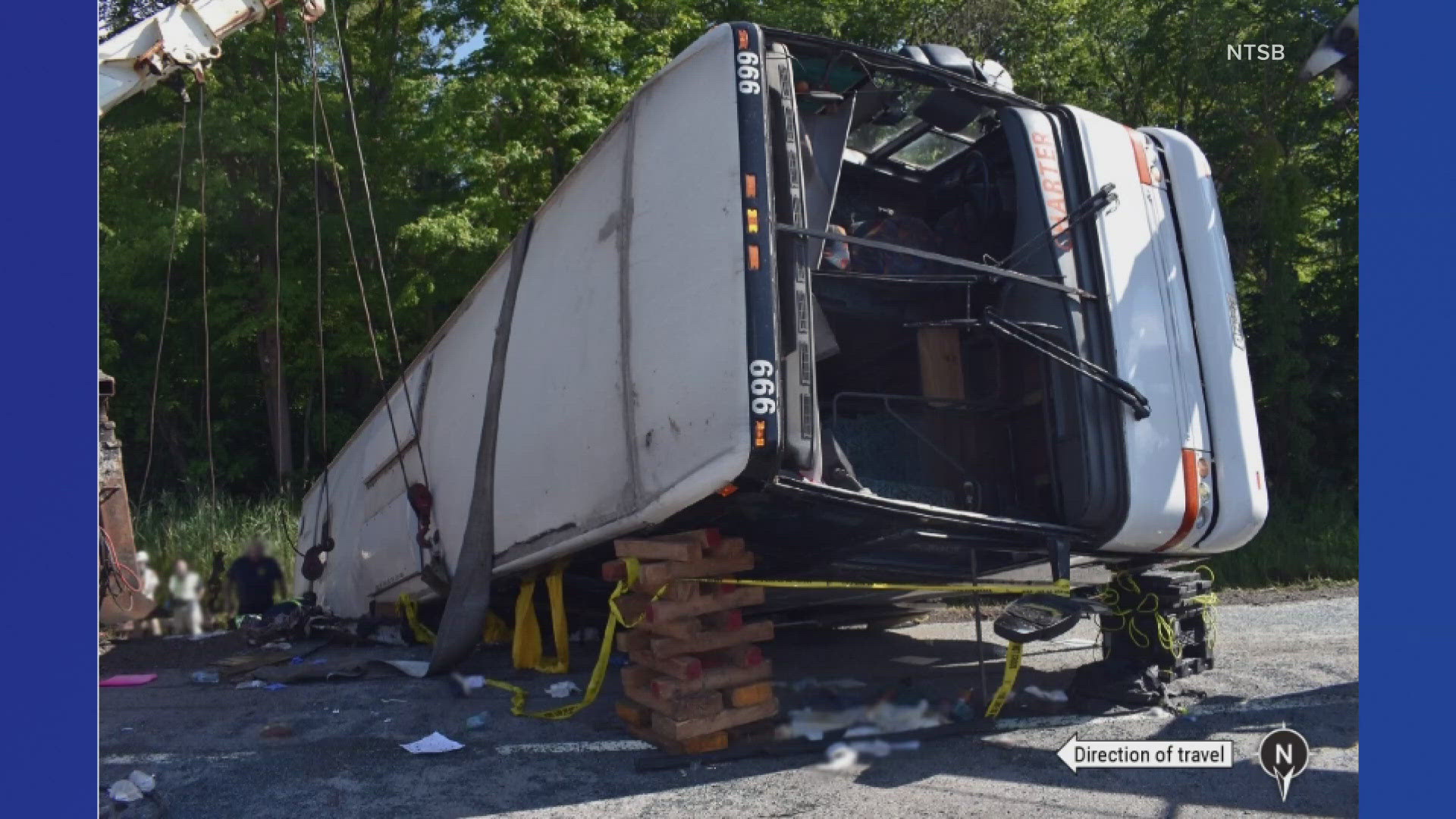 Thruway tour bus crash: NTSB preliminary report is out | wgrz.com