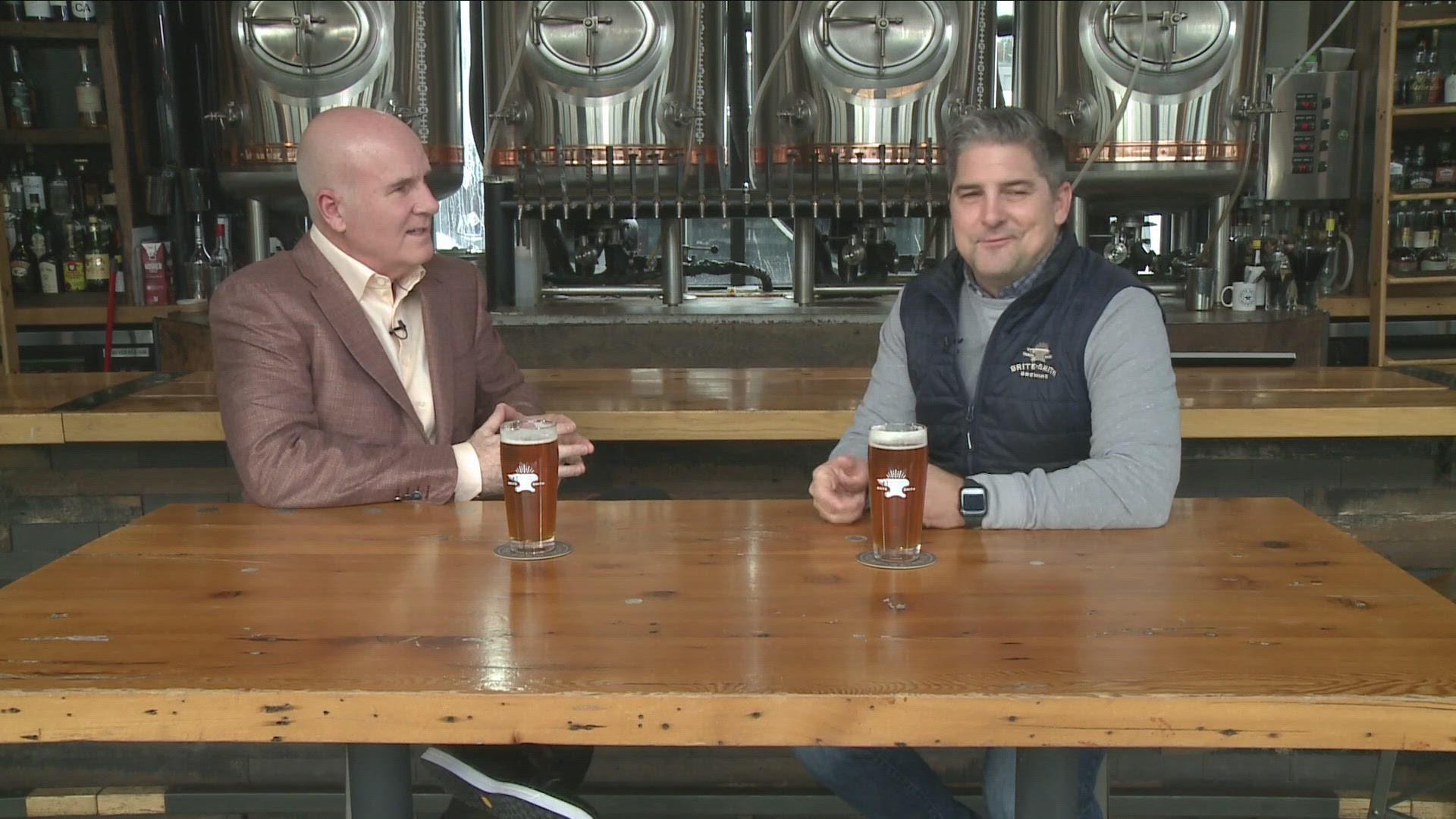 Brian Harzewski describes the Holiday lunch menu at Britesmith Brewing ...