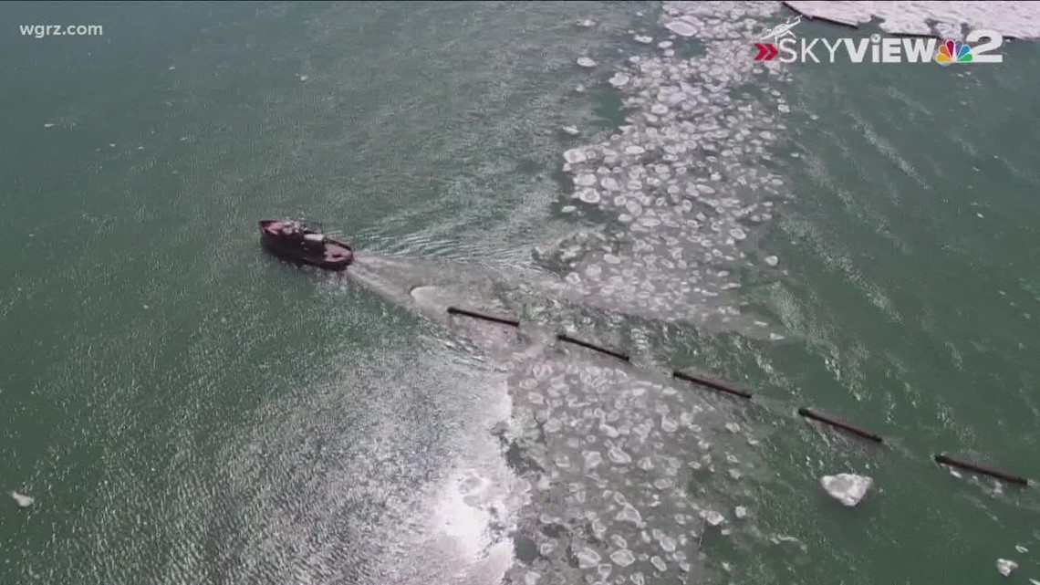 Preparations begin to remove Lake Erie-Niagara River ice boom | wgrz.com