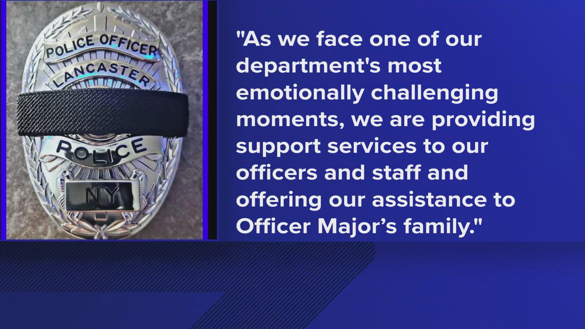 Lancaster police mourn a loss of their own | wgrz.com