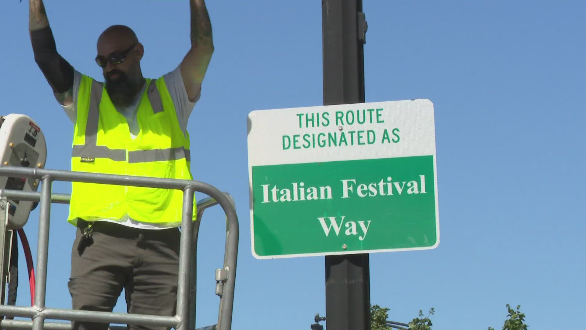 New sign marks Italian Festival's 50th year | wgrz.com