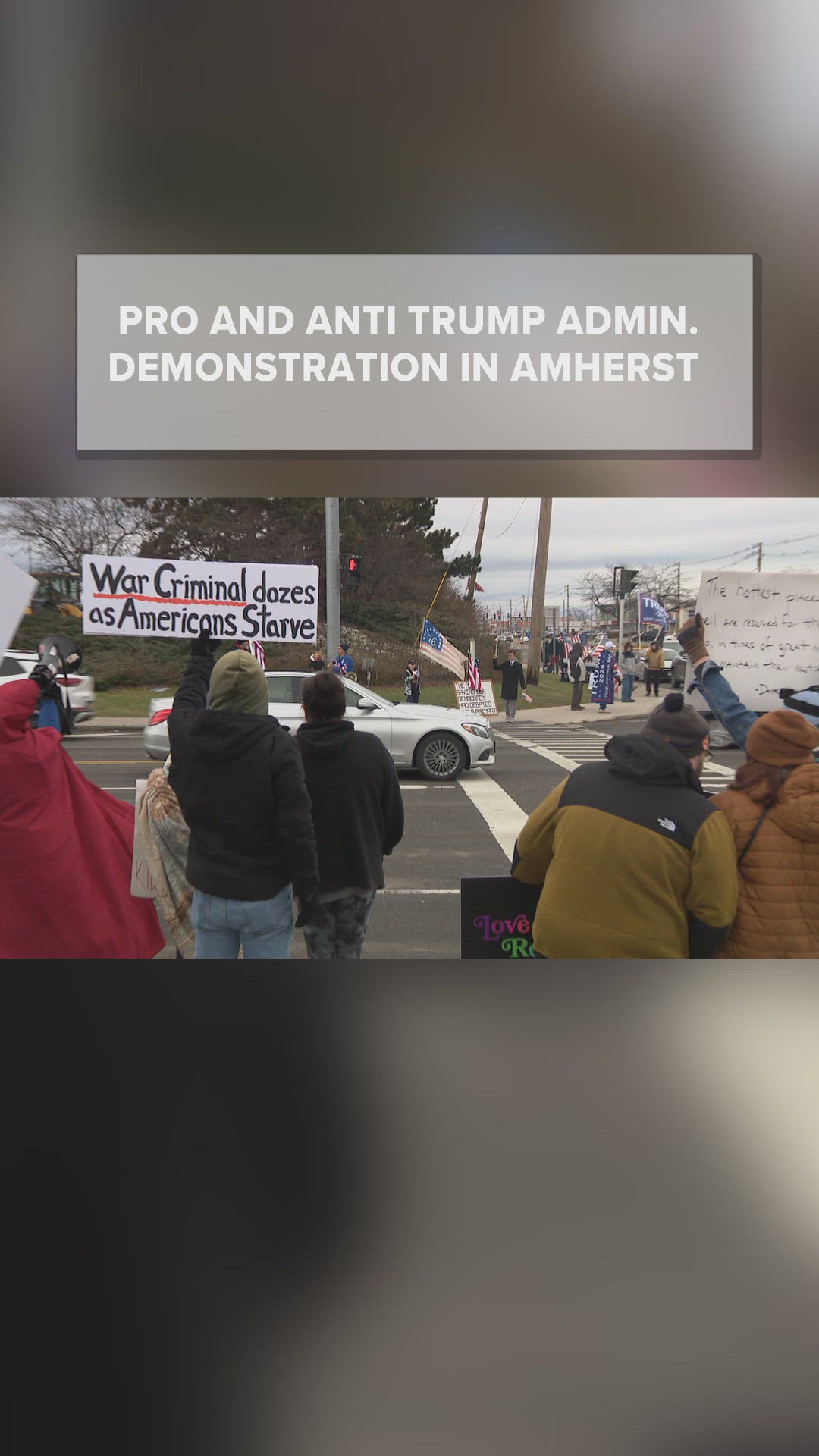 Opposing Groups Protest in Amherst After ICE Shooting | wgrz.com