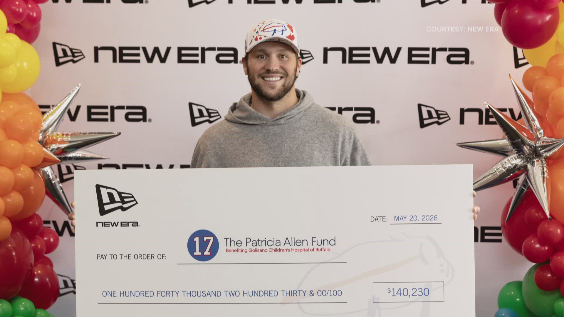 Josh Allen launches charity cap to support Western New York families ...