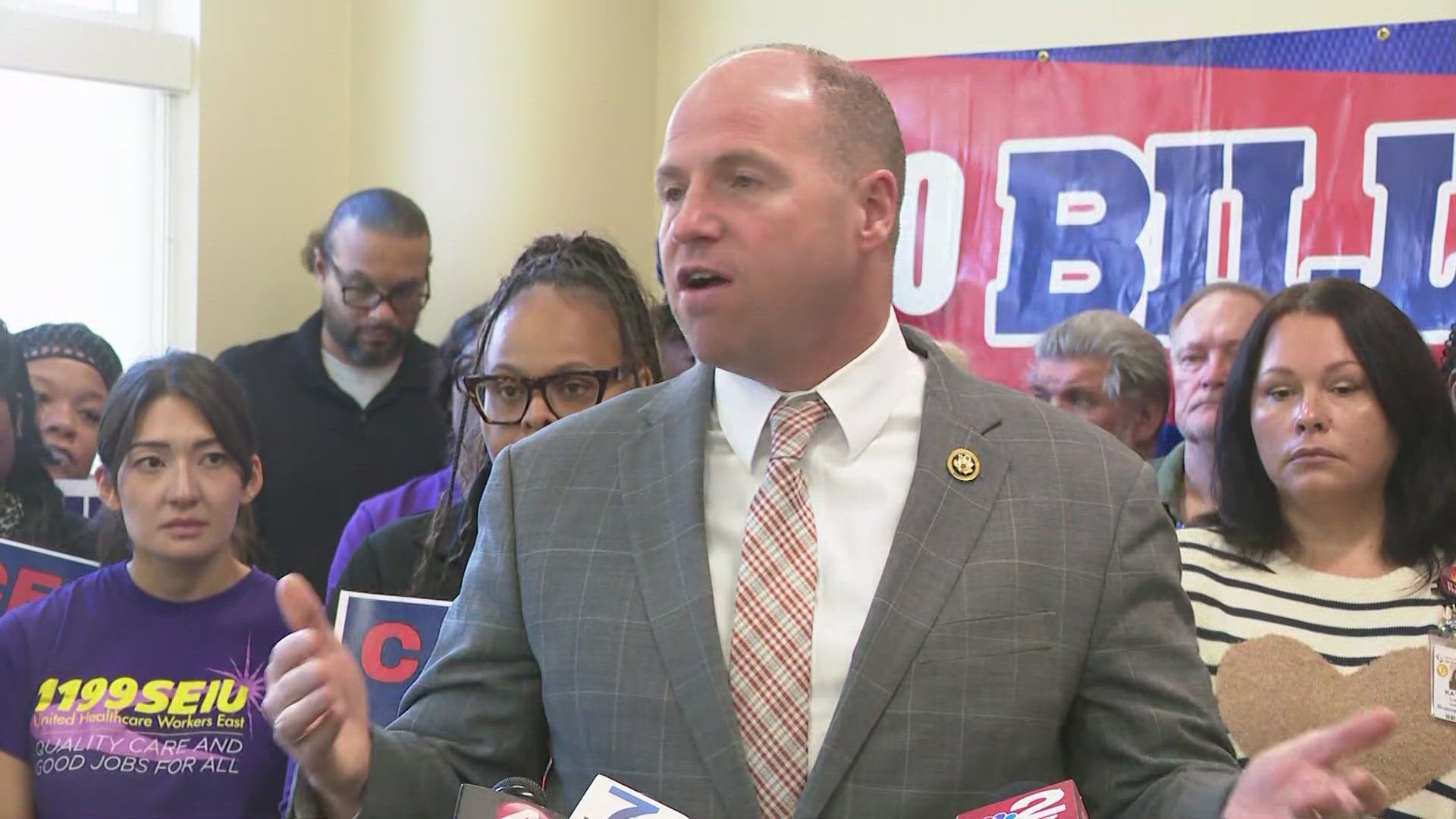 Federal Government Shutdown 2025: Rep. Tim Kennedy press conference ...