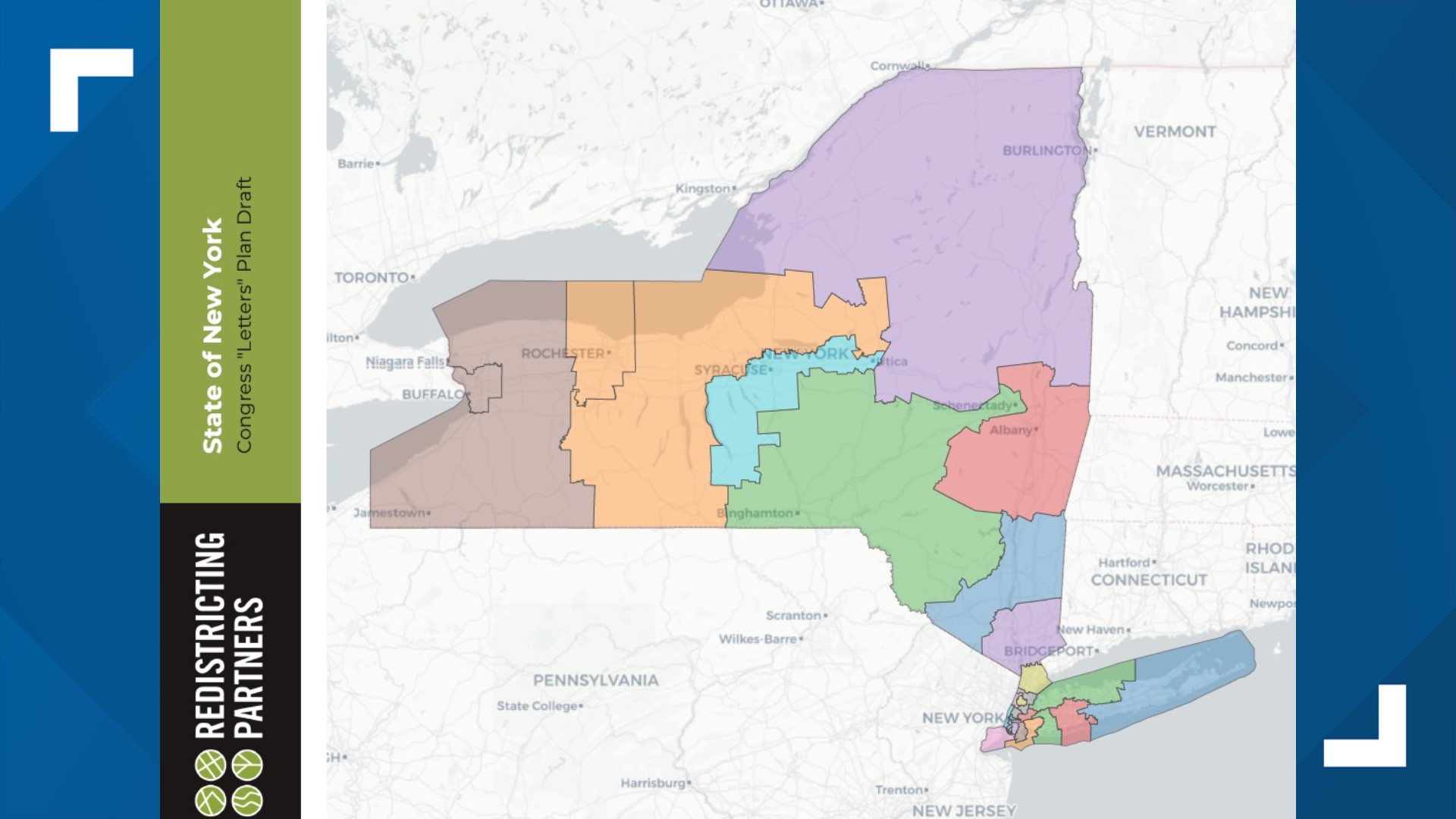 2 maps for potential U.S. congressional districts in New York revealed ...