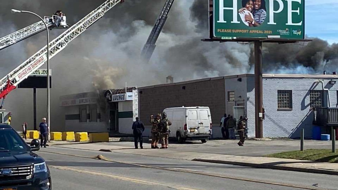 2 firefighters injured in 3-alarm fire on Bailey Avenue in Buffalo ...