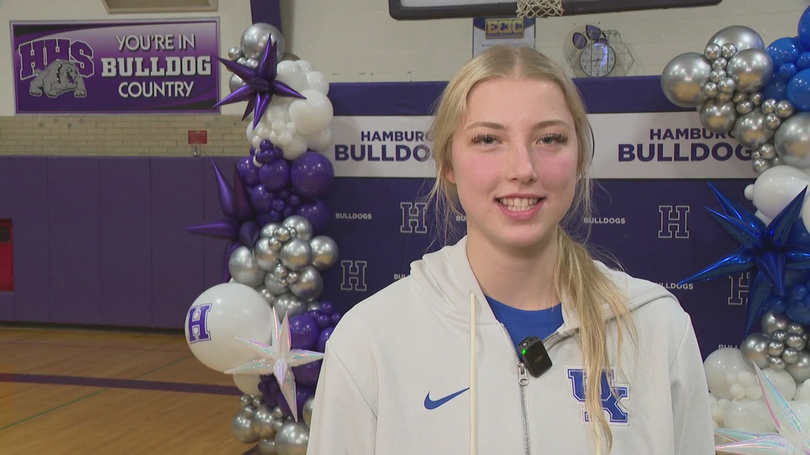 Former Hamburg High star Clara Strack returns to where her basketball ...