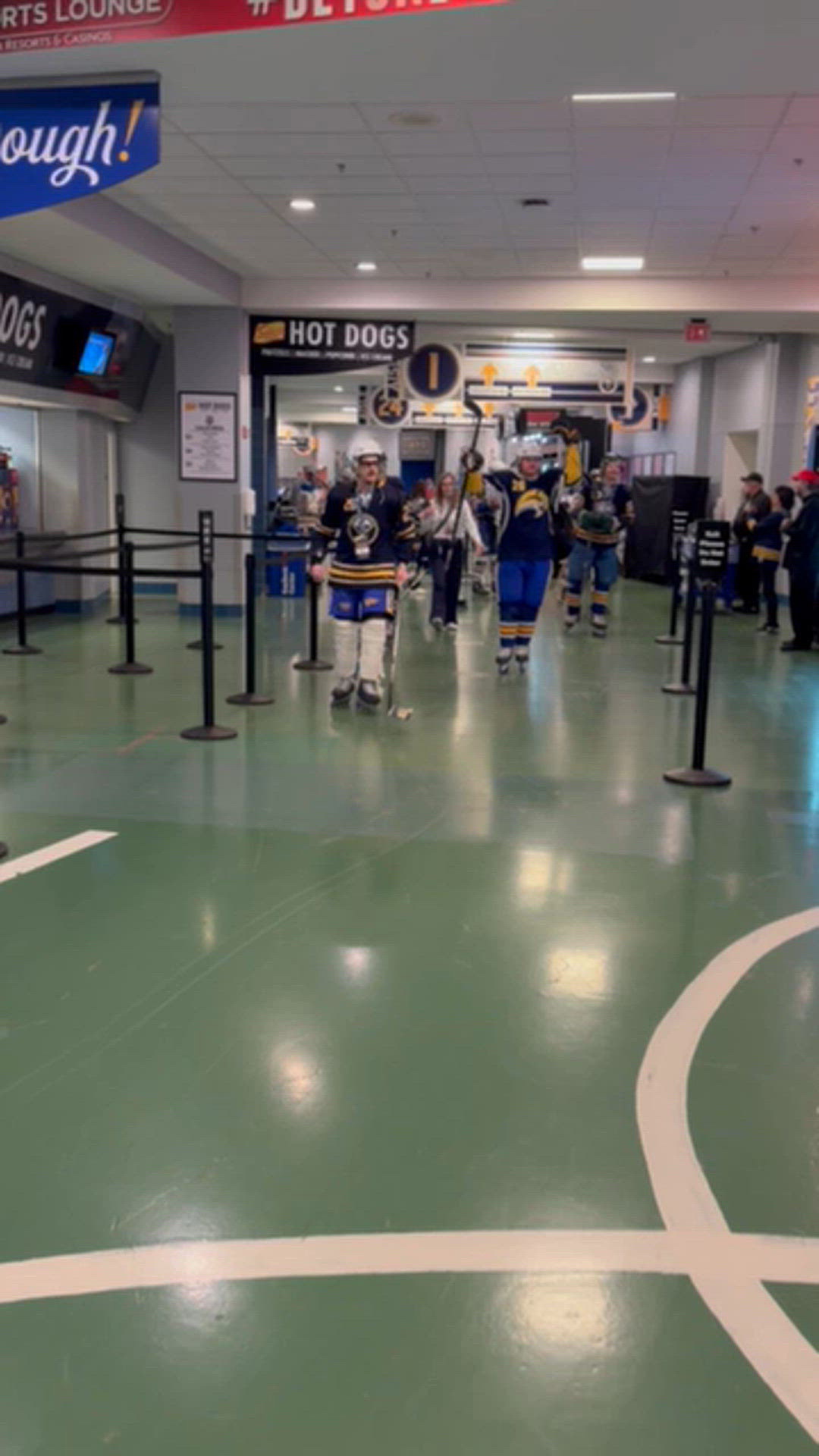 Buffalo's 'Blade Gang' skating through the KeyBank concourse | wgrz.com