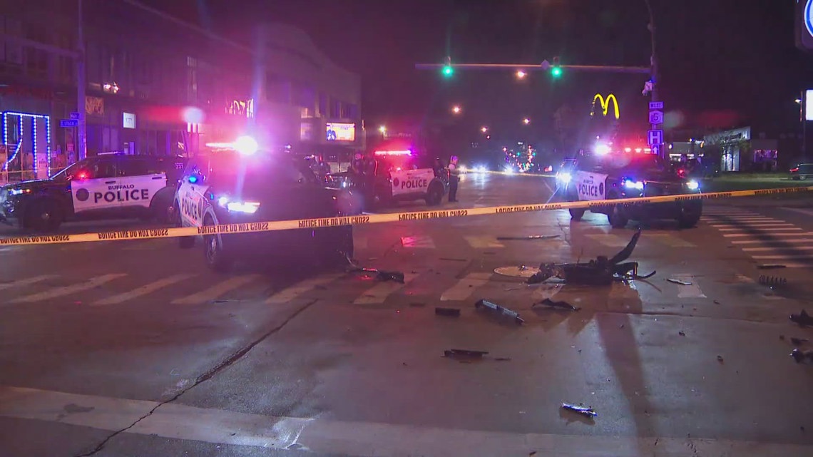 Update on crash involving Buffalo Police car at Main and Utica streets ...