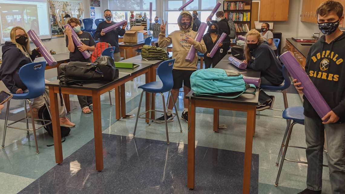 Depew schools incorporate yoga into curriculum; mats purchased for ...