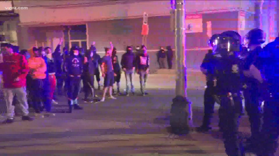 Western New Yorkers protest in City of Niagara Falls Sunday night ...