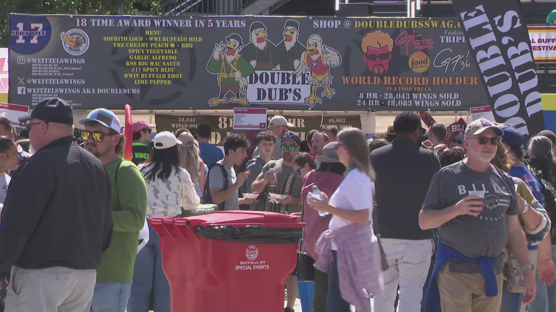 People come hungry, leave National Buffalo Wing Fest happy | wgrz.com