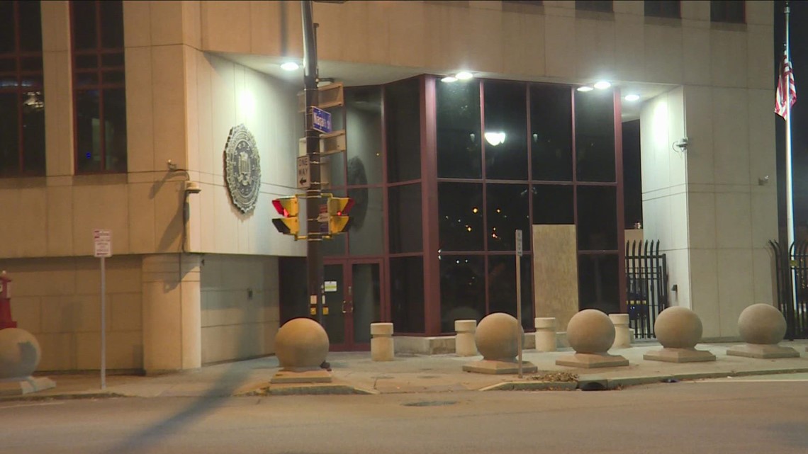 Person detained after throwing a brick at FBI Buffalo lobby window ...