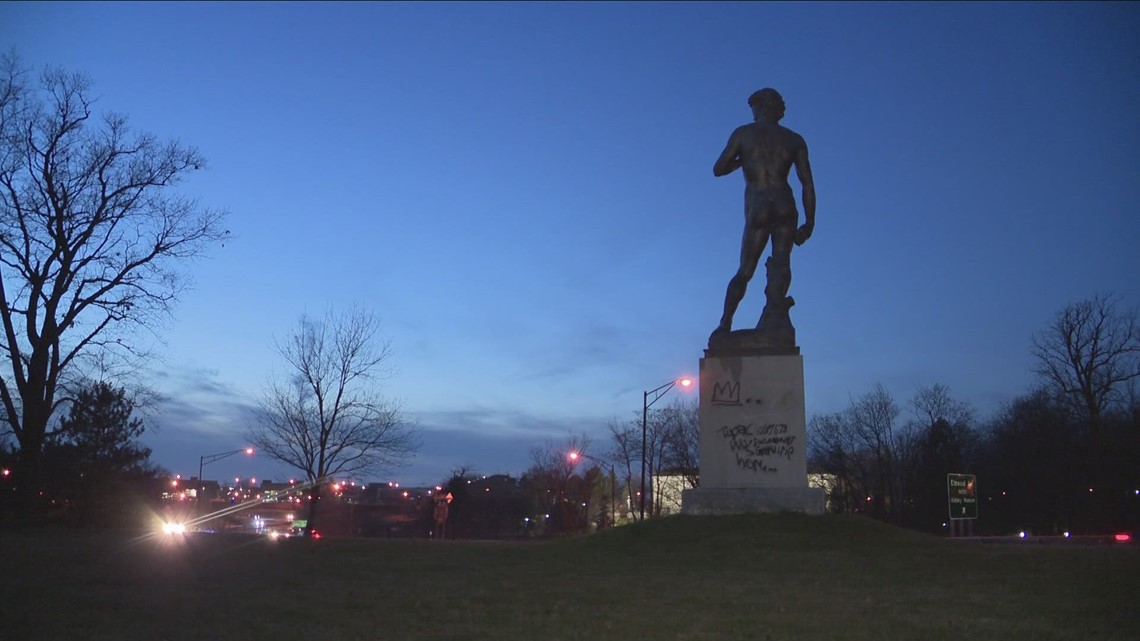 BPD investigating vandalism on the Statue of David | wgrz.com